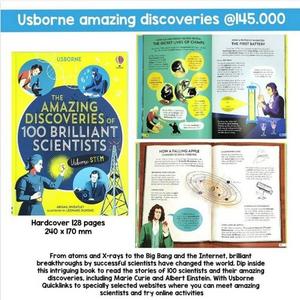Jual usborne The Amazing Discoveries of 100 Brilliant Scientists ...