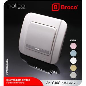 Jual Broco G16G (B) Saklar Intermediate Galleo - Snow White - Snow ...