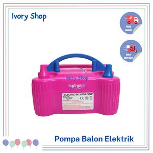 Jual Pompa Balon Elektrik Pompa Balon Latex Listrik 2 Lubang Balloon ...