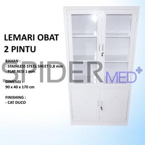 Jual Lemari Obat 2 Pintu Stainless Steel Lemari Obat Stainless 2 Pintu ...