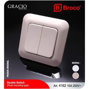 Jual Broco 4162 (B) Saklar Seri Gracio - Cream - Cream - Jakarta Pusat ...