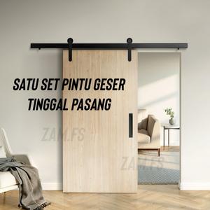 Jual Satu Set Pintu Sleding Tinggal Pasang | Pintu Geser Kamar | Pintu ...