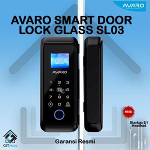 Jual AVARO SL03 Smart Door Lock Glass Door Khusus Pintu Kaca Frameless ...