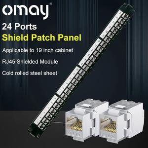 Jual 1U 19" Inch Rj45 Shielded Module 24 Port Patch Panel Rackmount ...
