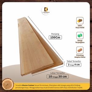 Promo Papan Kayu Mahoni Panjang 150Cm Serut Halus Tebal Bahan Kursi ...