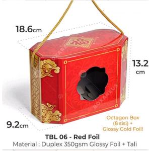 Jual TBL06 Box Imlek Packaging Cookies Dus Toples Kue Box Hampers ...