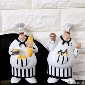 Jual 2X Patung Koki Dinding Tanda Patung Koki Gantung Chef Statue ...