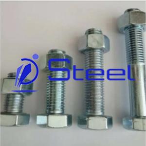 Jual Baut Mur Putih M20 x 100mm Hexagon | Hex Bolt Galvanis BMP 20x100 ...