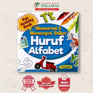 Jual FUN ACTIVITY BOOK MEWARNAI & MENEMPEL STIKER: HURUF ALFABET - TIM ...