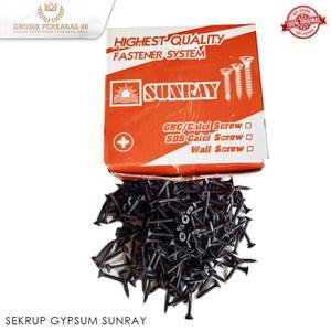 Jual Skrup Gypsum Sekrup Gipsum Hitam Drywall Screw Sunray 1 Inch 100pcs - Jakarta Timur ...