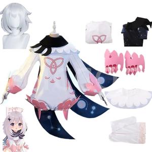 Jual Anime Genshin Impact Paimon Cosplay Costumes Lolita Dress Vestido ...
