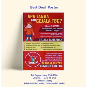 Jual Poster Apa Tanda dan Gejala TBC | Poster Tuberkulosis | Poster - Kota Surabaya ...