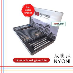 Jual Pensil Gambar Nyoni Drawing Pencil Set - Paket Sketsa Lengkap ...