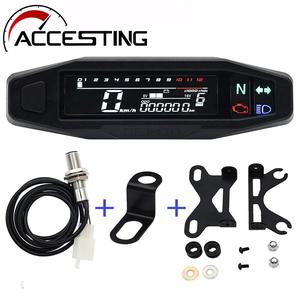 Jual 2021 New Universal Moto RPM Tachometer Speedometer Speed Gauge ...