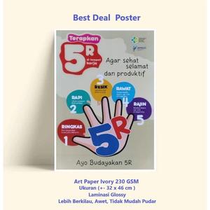 Jual Poster Budaya Kerja | Poster K3 | Poster Terapkan 5R Di Tempat ...