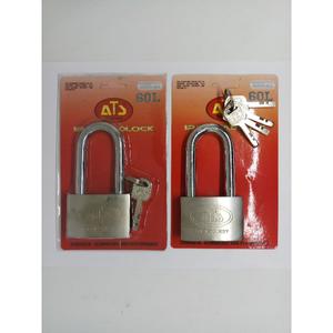 Jual Produk Gembok besi 60mm Leher Panjang ATS / Gembok pintu chrome ...