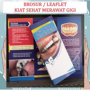 Jual Leaflet / Brosur Kiat Sehat Merawat Gigi | Brosur Kesehatan Gigi - 50 Lembar - Kota ...