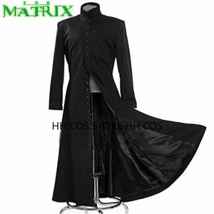 Jual The Matrix Cosplay Customised Black Cosplay Costume Neo Trench ...
