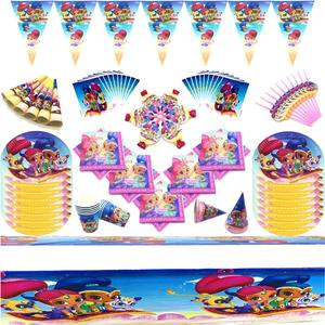Jual Shimmer And Shine Theme Party Tableware Paper Cup Plate Napkin Ta ...