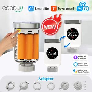 Jual Tuya Wifi Thermostatic Head Radiator Valve Actuator TRV Smart Home ...