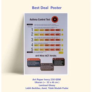 Jual Poster Kesehatan | Poster Asthma Control Test | Poster ACT - Kota ...