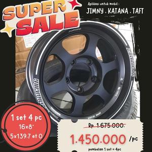 Jual Ready Velg R16 16x8 5x139.7 et 0 ZEN TE 37 XT rep TE37 JIMNY ...
