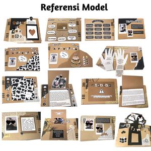 Jual Scrapbook/ Scrapbook Hitam/Foto/Buku Foto/Kado Scrapbook/ Album ...