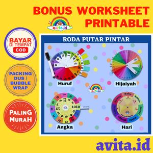 Jual avita.id Roda Baca Putar Pintar Worksheet Mainan Edukasi Anak ...