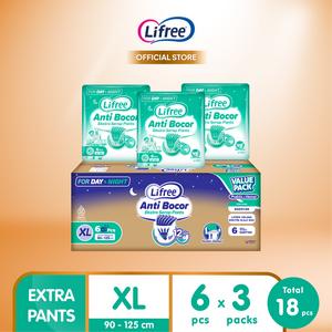 Promo Lifree Popok Dewasa Celana Ekstra Serap XL 18 E-Box - - Lifree Official Store | Tokopedia