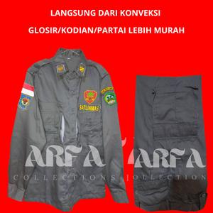 Jual baju hansip linmas lengkap pdl jumbo lengkap seragam hansip linmas ...