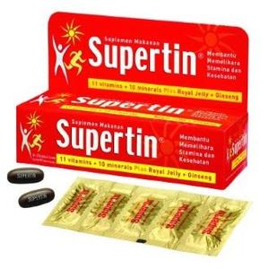Jual SUPERTIN BOX ISI 30 TABLET - Multivitamin daya tahan tubuh ...