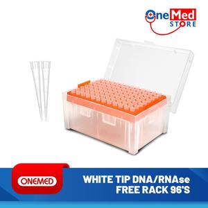 Jual White Tip Without Filter Dnase / Rnase Free Rack 96 Tips Onemed ...