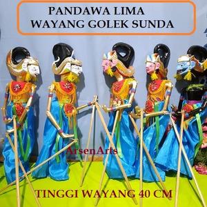Jual Produk Wayang Sunda Wayang Golek Kayu PANDAWA LIMA Ukuran Sedang ...