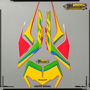 Jual striping honda crf 150 r 2021 2022 merah list kuning body - Kab ...