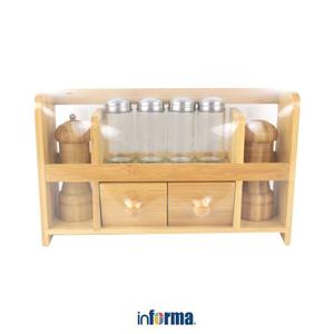 Jual Informa - Cooking Color Set 7 Pcs Denzou Rak Tempat Bumbu Dapur ...