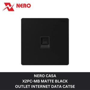 Jual NERO CASA X2 MATTE BLACK OUTLET DATA INTERNET CAT5E X2PC-MB ...