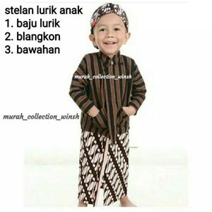 Jual Baju adat anak laki laki baju lurik anak Baju adat jawa anak laki ...