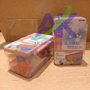 Jual Miniso 24 Colors Modeling Clay Refrigerator Plastisin Lilin Mainan ...