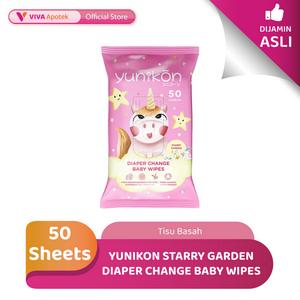 Promo Yunikon Starry Garden Diaper Change Baby Wipes (50 Sheets ...