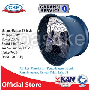 Jual CKE Drum Fan DFL-EX 18 Inch Blower Tabung Gedung Eksos Drum - DFL ...