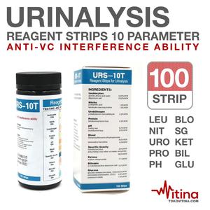 Jual URINALYSIS REAGENT STRIP 10 PARAMETER 100 STRIP TEST URINE TEST ...