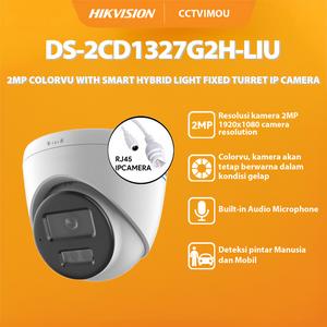 Promo HIKVISION DS-2CD1327G2H-LIU 2MP COLORVU HYBRID LIGHT TURRET IP CAMERA - 4MM - Jakarta ...
