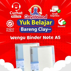 Jual Binder Note A5 Ring Besi Polos Bening / Binder Transparan A5 Wengu ...