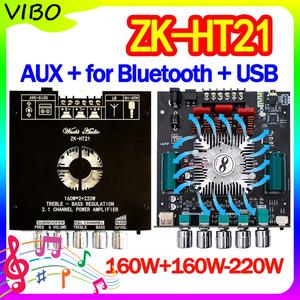 Jual ZK-HT21 Amplifier 2.1 Channel bluetooth Modul Daya Digital ...