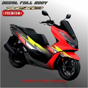 Jual (PREMIUM) decal stiker honda pcx 160 2024 full body sporty kode pcx1 - Merah, 160 glosy ...