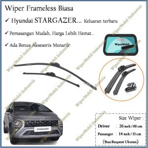 Jual wiper frameless biasa hyundai stargazer dan stargazer x 2022 2023 ...