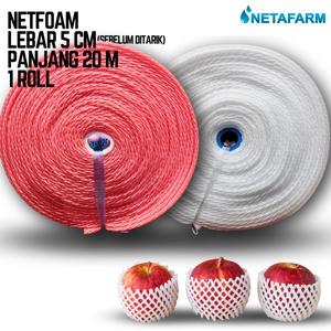 Jual BUSA BUAH NET FOAM BESAR JARING BUNGKUS BUAH POLYNET NET - ROLL ...