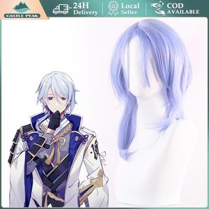 Jual Rambut Palsu Wig Cosplay Anime Game Genshin Impact Wig Kamisato ...