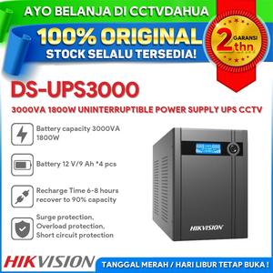 Promo HIKVISION DS-UPS3000 3000VA 1800W UNINTERRUPTIBLE POWERSUPPLY UPS ...