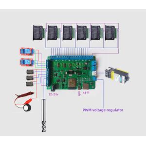 Jual ' 6 Axis Grbl Controller Breakout Board Control Motion Card Cnc ...